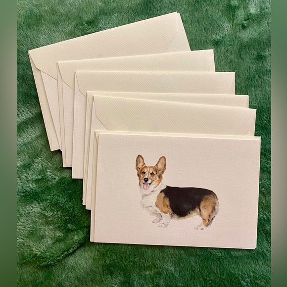 Party Supplies | Six Deluxe Corgi Greeting Cards | Poshmark